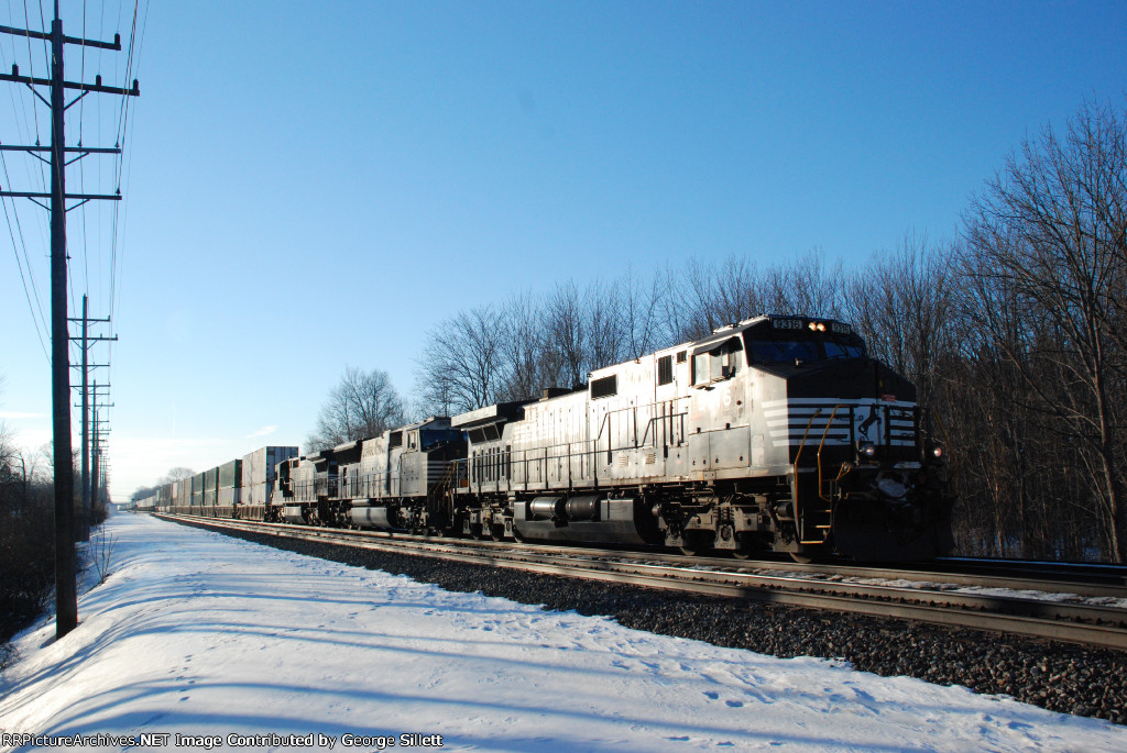 NS 9316 is next with more doublestacks.